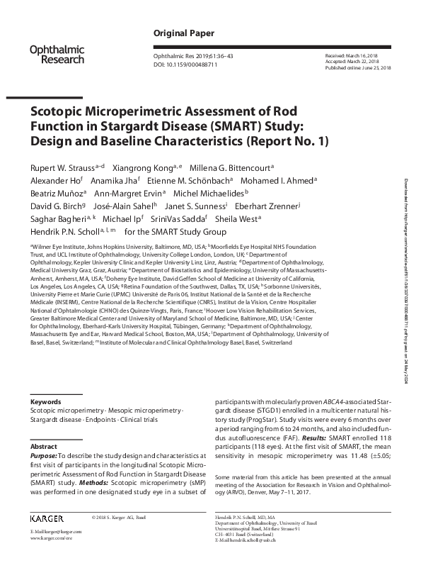 (PDF) Scotopic Microperimetric Assessment of Rod Function in Stargardt ...