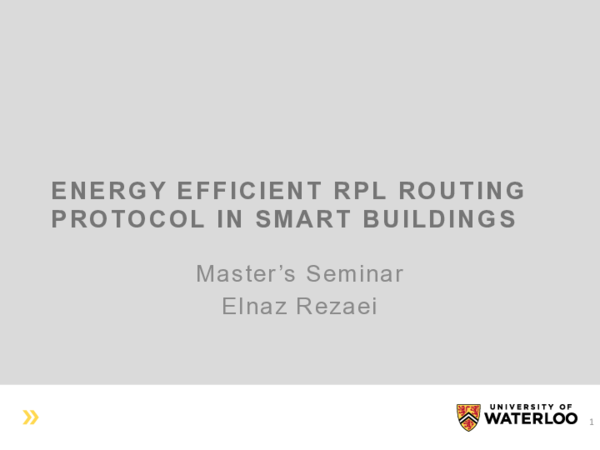 (PDF) Energy Efficient RPL Routing Protocol in Smart Buildings | elnaz rezaei - Academia.edu