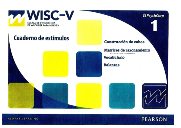 (PDF) Cuadernillo de Estimulos 1 WISC V