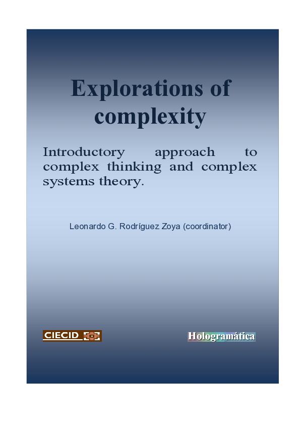 (PDF) Introduction to the idea of organization and complexity in Edgar Morin. Colella Guillermo