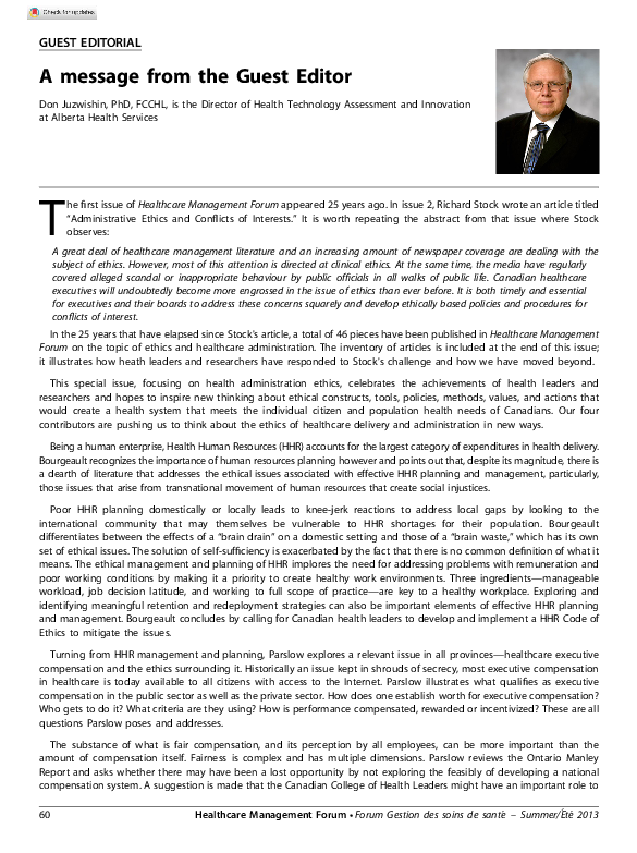 (PDF) A Message from the Guest Editor