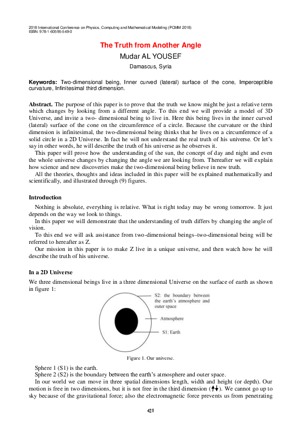 (PDF) The Truth from Another Angle