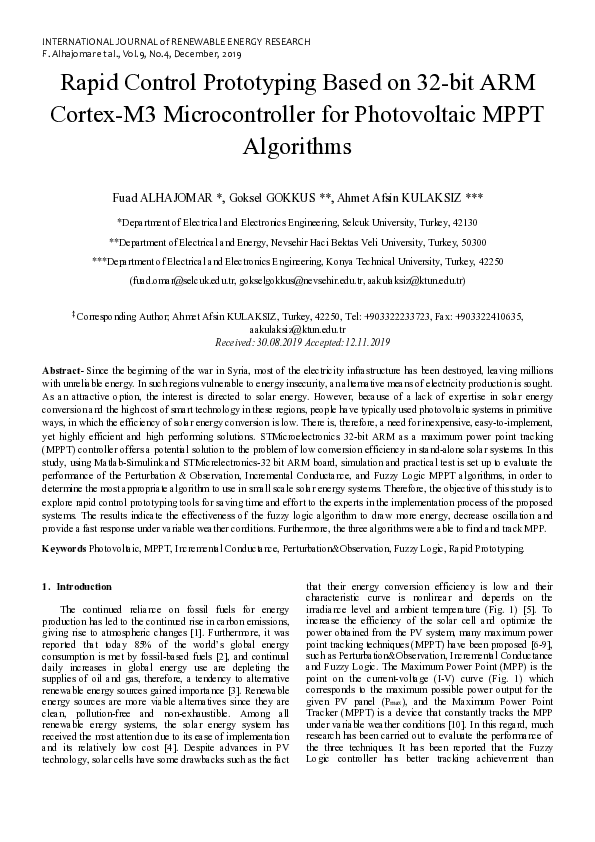 (PDF) Rapid Control Prototyping based on 32-Bit ARM Cortex-M3 ...