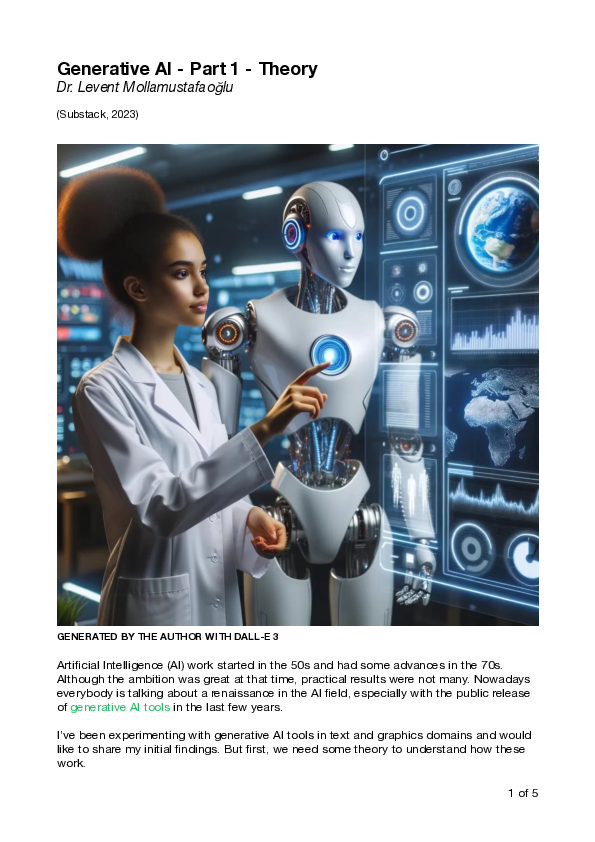 (PDF) Generative AI 1 Theory
