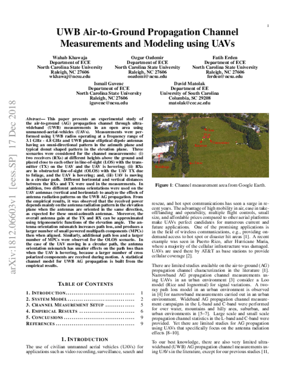 (PDF) UWB Air-to-Ground Propagation Channel Measurements and Modeling ...