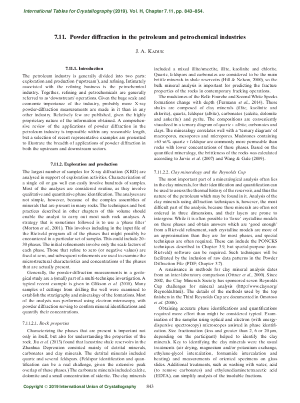 (PDF) Powder diffraction in the petroleum and petrochemical industries ...