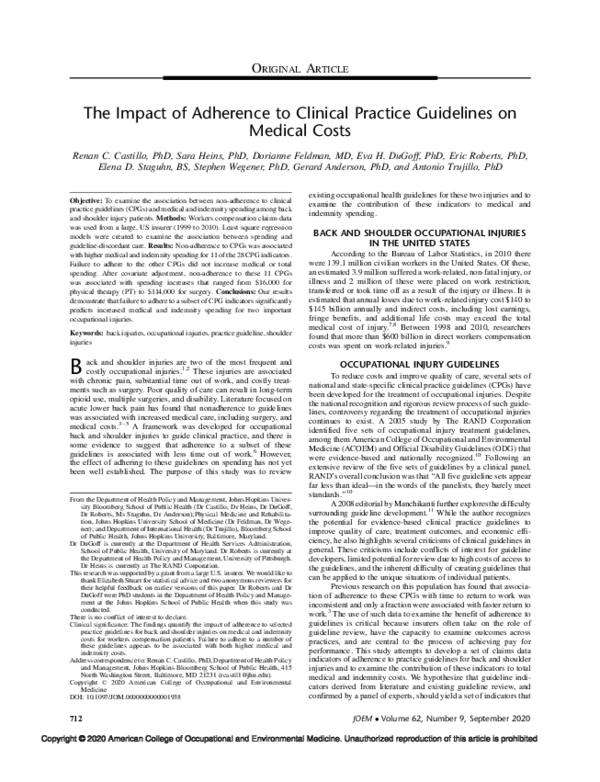 (PDF) The Impact of Adherence to Clinical Practice Guidelines on ...