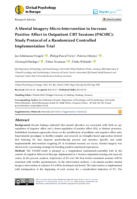 (PDF) A mental imagery micro-intervention to increase positive affect ...