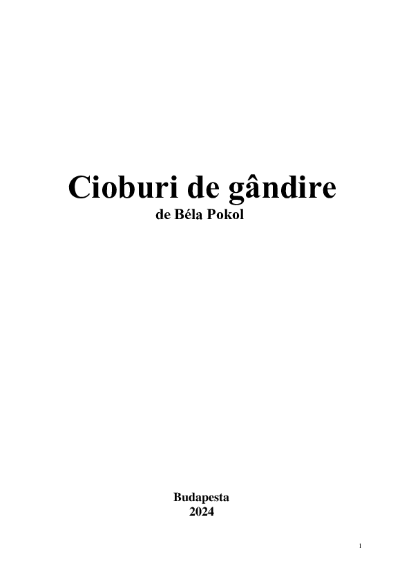 (PDF) Cioburi de gândire | Béla Pokol - Academia.edu