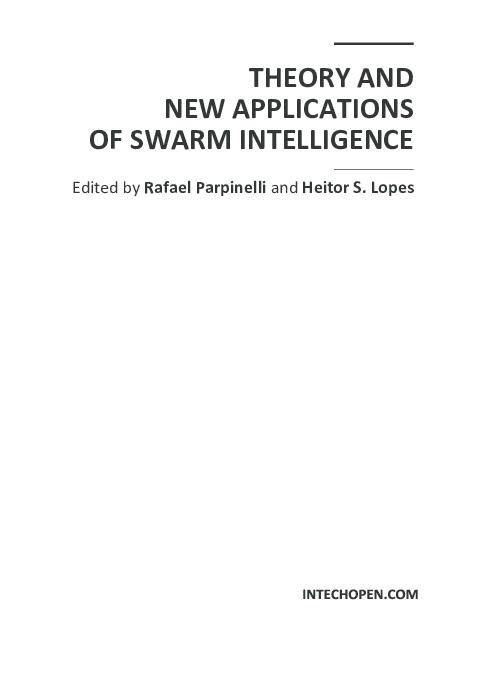 (PDF) Book: Theory and New Applications of Swarm Intelligence