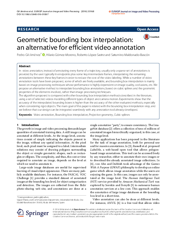 (PDF) Geometric bounding box interpolation: an alternative for ...