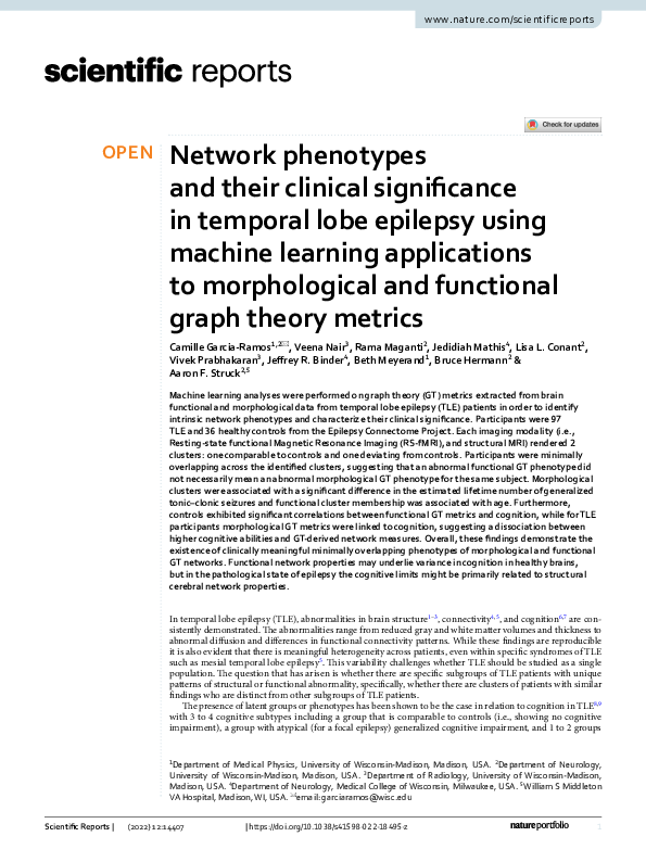 (PDF) Network phenotypes and their clinical significance in temporal ...