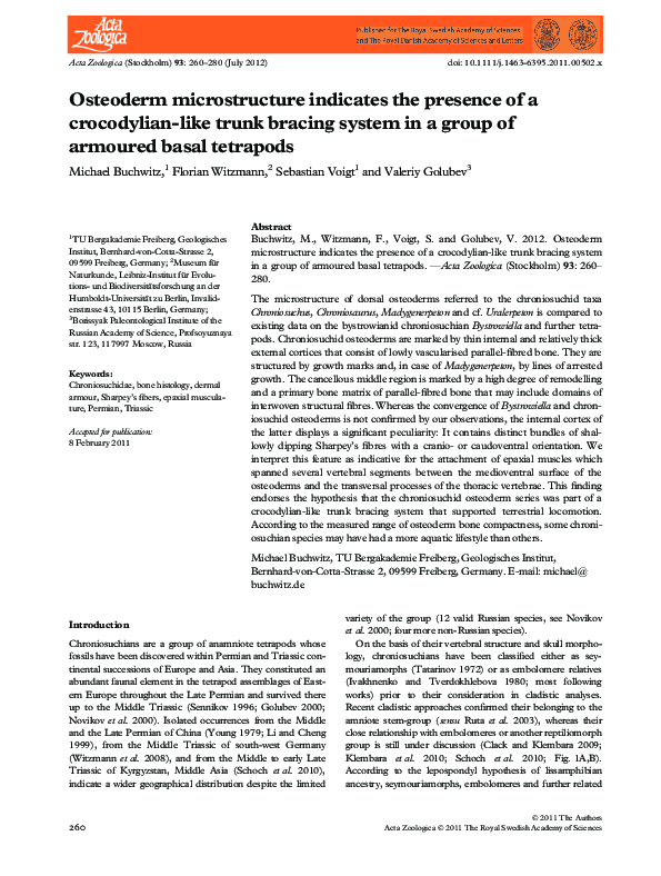 (PDF) Osteoderm microstructure indicates the presence of a crocodylian ...