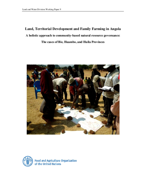 (PDF) Land, Territorial Development and Family Farming in Angola A ...