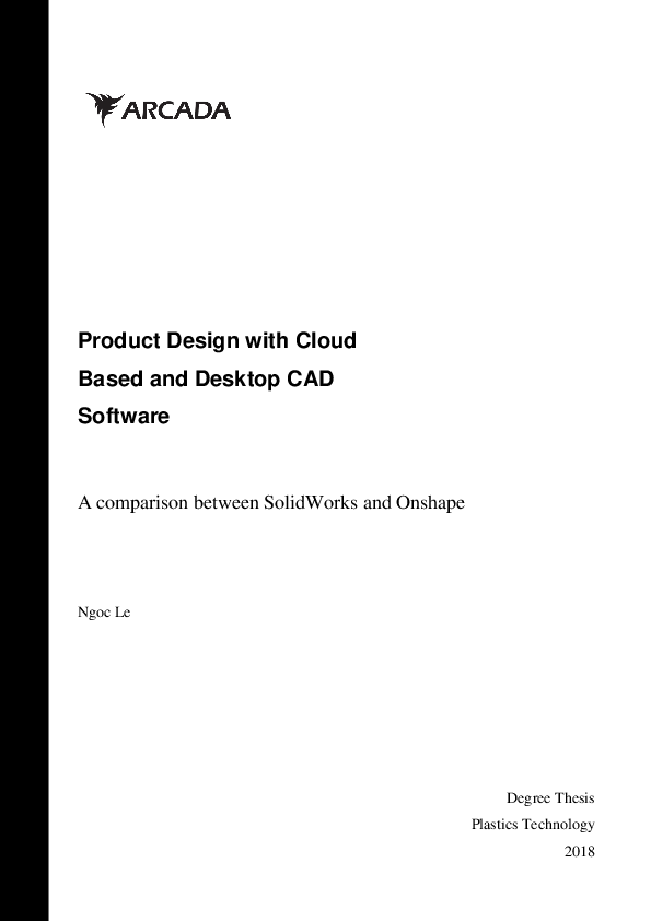 (PDF) Product Design with Cloud Based and Desktop CAD software : A ...