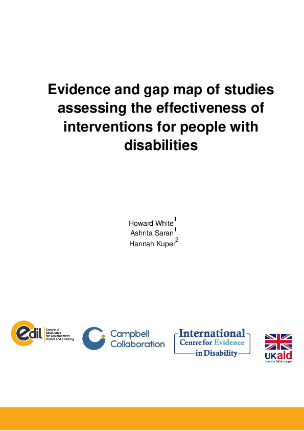 (PDF) Evidence and gap map of studies assessing the effectiveness of ...