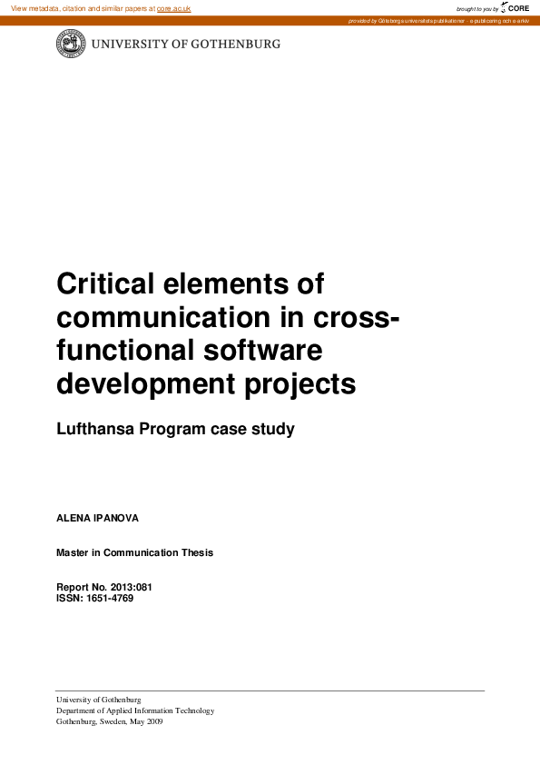 (PDF) Lufthansa Program case study