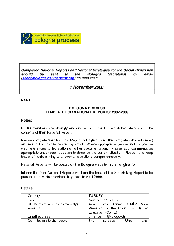 (PDF) The Bologna Process