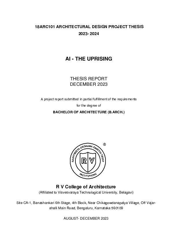 (PDF) THESIS REPORT