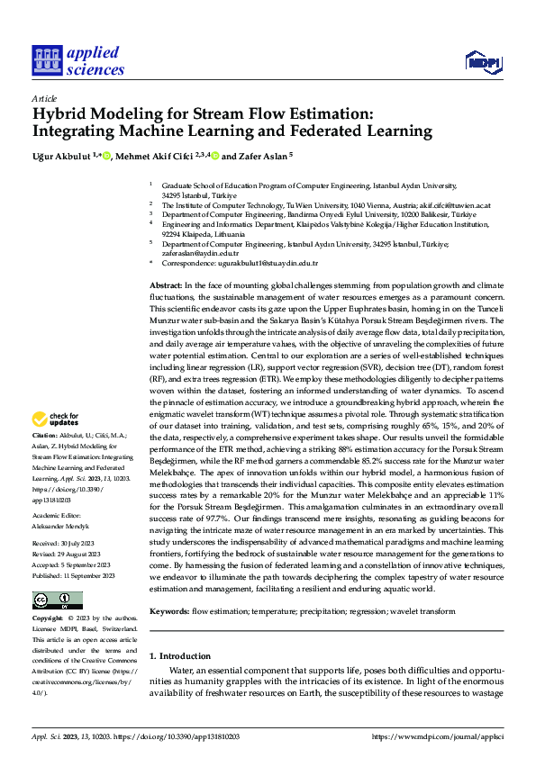 Hybrid Modeling For Stream Flow Estimation Integrating Machine Learning And Federated Learning