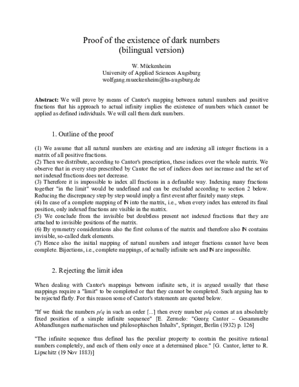 (PDF) Proof of the existence of dark numbers (bilingual version ...