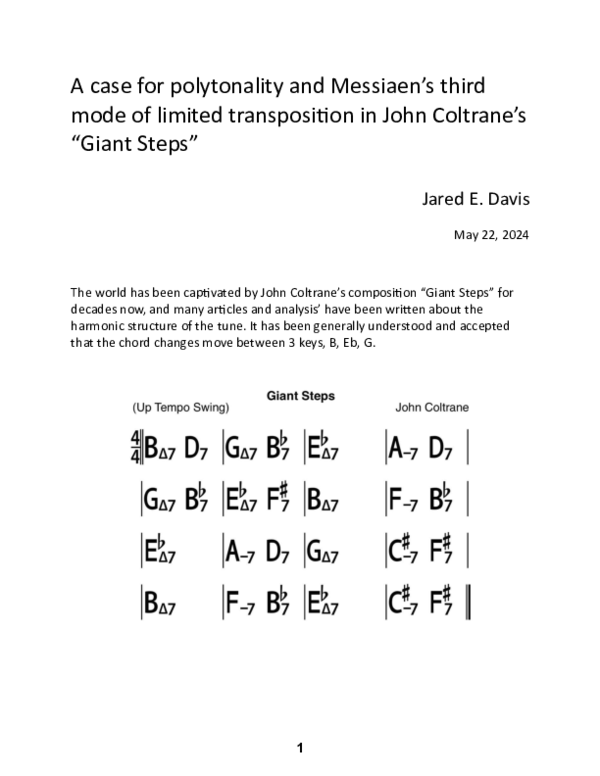 (PDF) A case for polytonality and Messiaen's third mode of limited ...
