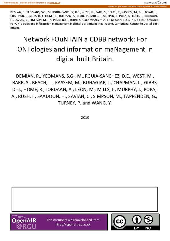 (PDF) Network FOuNTAIN: For ONTologies and information maNagement in ...