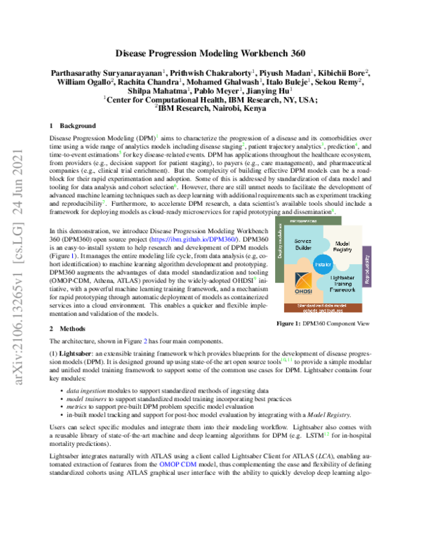 (PDF) Disease Progression Modeling Workbench 360