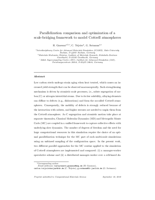 (PDF) Parallelization comparison and optimization of a scale-bridging framework to model ...