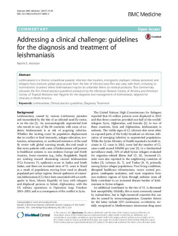 (PDF) Addressing a clinical challenge: guidelines for the diagnosis and ...