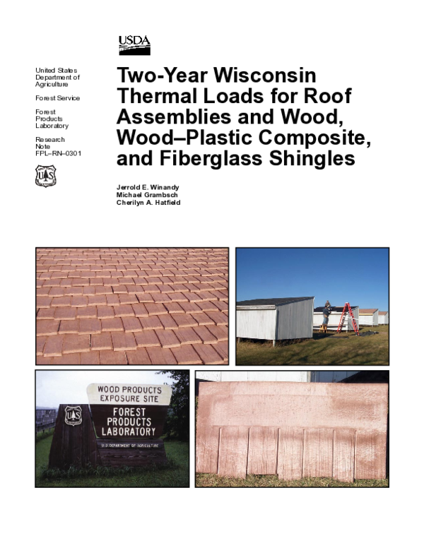(PDF) Two-year Wisconsin thermal loads for roof assemblies and wood ...