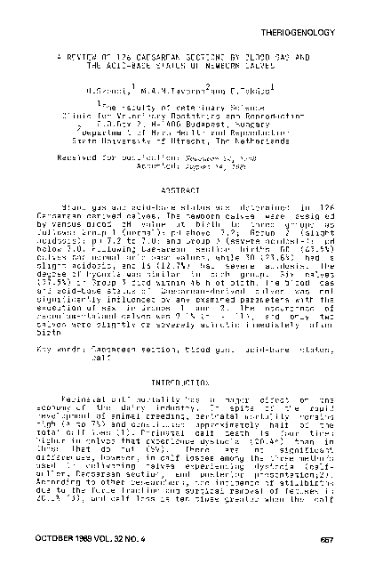 (PDF) A review of 126 Caesarean sections by blood gas and the acid-base ...