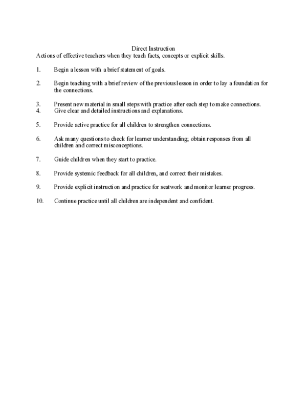 (PDF) What is direct instruction