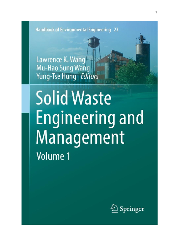 (PDF) Solid Waste Engineering and Management, Volume 1