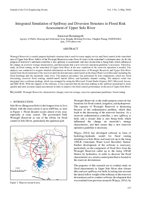 (PDF) Integrated Simulation of Spillway and Diversion Structure in ...