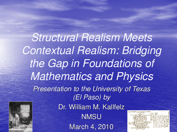 (PPT) Structural Realism Meets Contextual Realism: Bridging the Gap in ...
