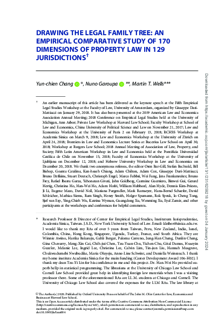 (PDF) Drawing the Legal Family Tree: An Empirical Comparative Study of ...