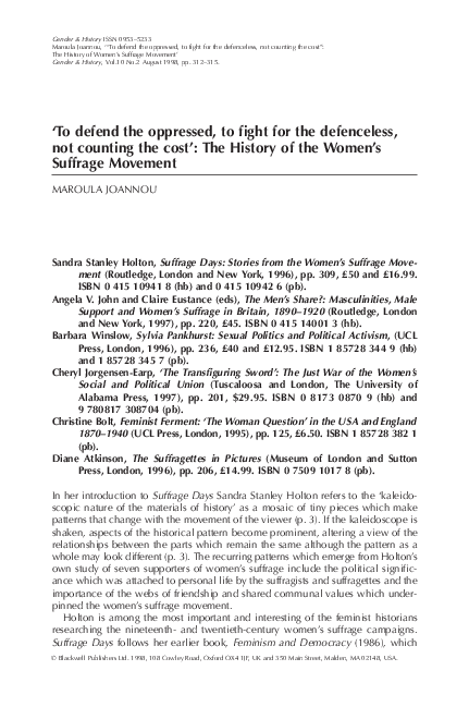 (PDF) ‘To defend the oppressed, to fight for the defenceless, not ...