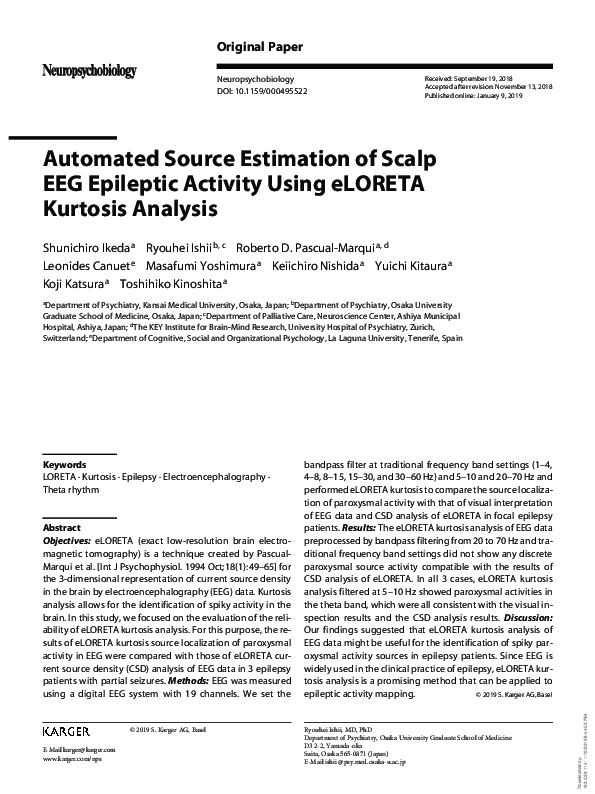 (PDF) Automated Source Estimation of Scalp EEG Epileptic Activity Using ...