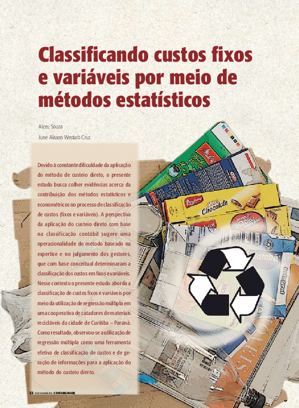 (PDF) Classificando custos fixos e variáveis por meio de métodos ...