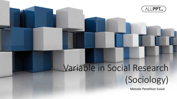 (PDF) Variable in Social Research Sociology