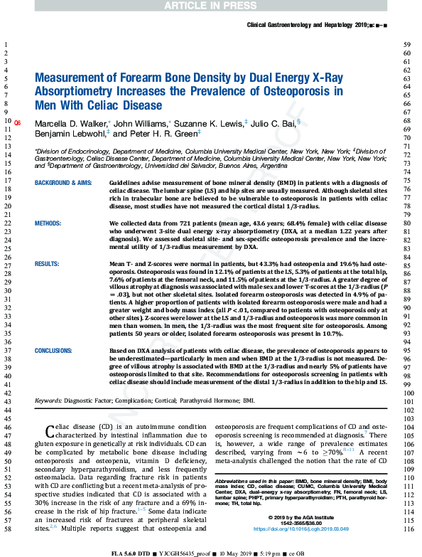 (PDF) Measurement of Forearm Bone Density by Dual Energy X-Ray ...
