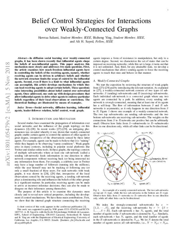 (PDF) Belief Control Strategies for Interactions over Weak Graphs
