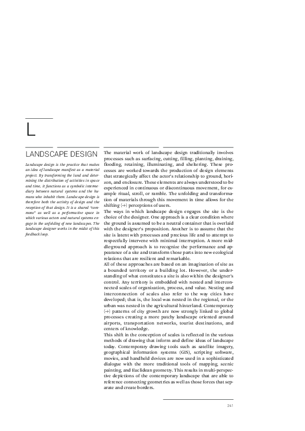 (PDF) Landscape Design