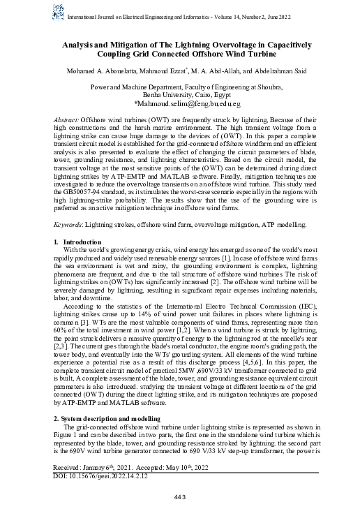 (PDF) Analysis and Mitigation of The Lightning Overvoltage in Capacitively Coupling Grid ...