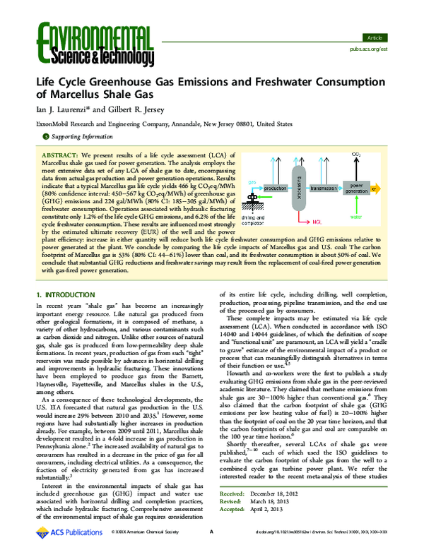 (PDF) Life Cycle Greenhouse Gas Emissions and Freshwater Consumption of ...