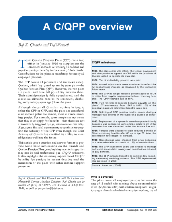 (PDF) A C/QPP overview