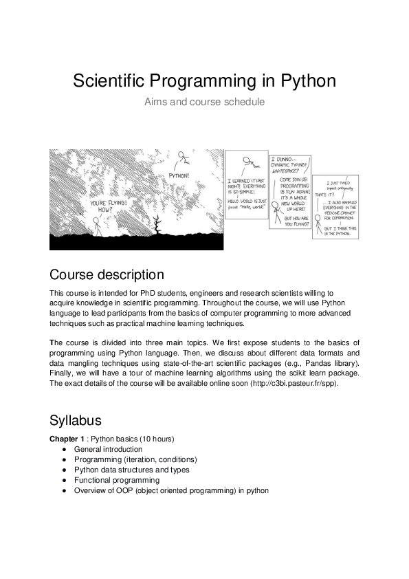 (PDF) Scientific programming with Python