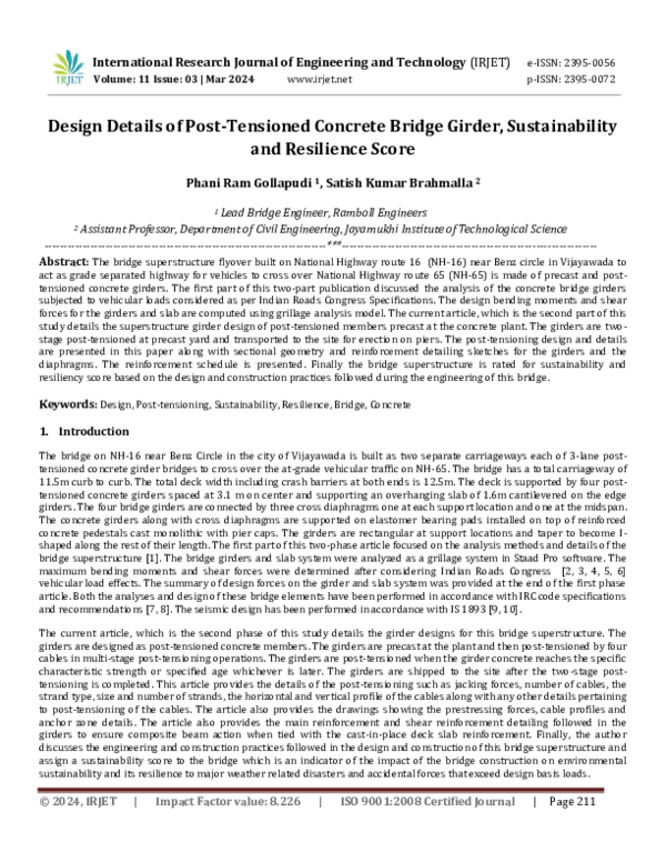 (PDF) Design Details of Post-Tensioned Concrete Bridge Girder ...