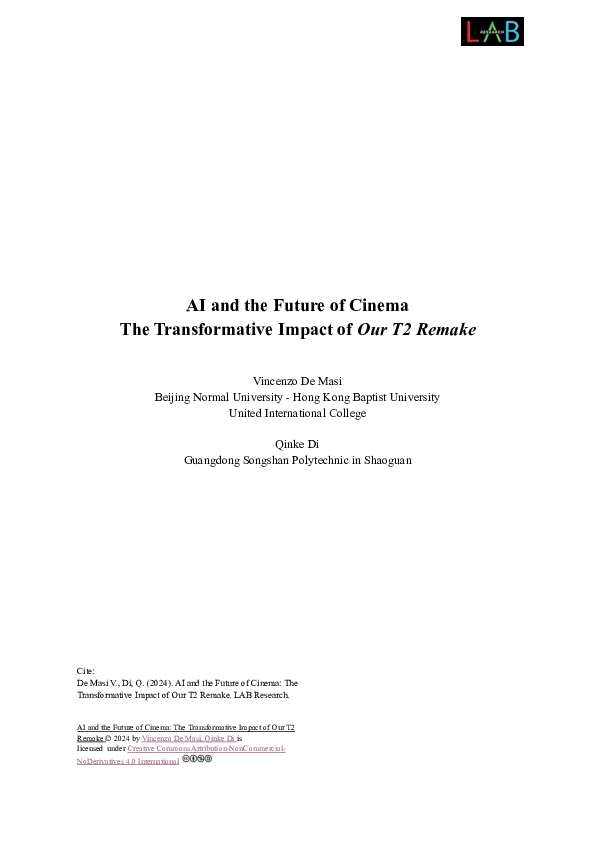 (PDF) AI and the Future of Cinema: The Transformative Impact of Our T2 ...